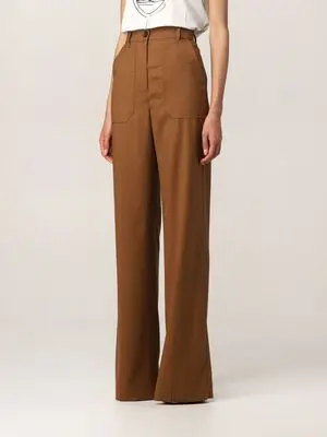 Max Mara Tailored Wide-leg Trousers With Monogram Detail