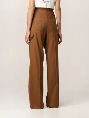 Max Mara Tailored Wide-leg Trousers With Monogram Detail