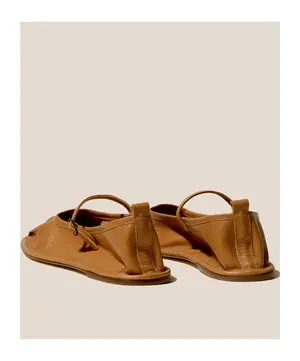 Hereu Dansa Pleated Slipper - Light Camel