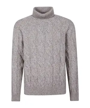 Eleventy Cable-knit Turtleneck Jumper - No