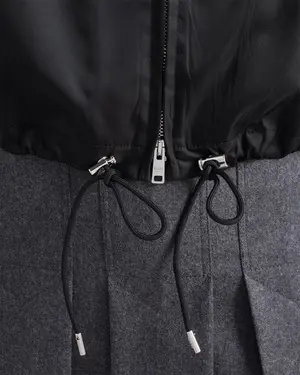 Prada Logo Plaque Hooded Jacket