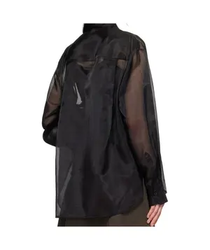 THE FRANKIE SHOP Sheer Long Sleeve Shirt