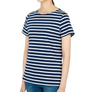 Saint James Striped Graphic T-shirt - Blue