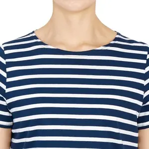 Saint James Striped Graphic T-shirt - Blue