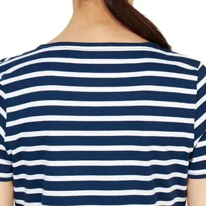 Saint James Striped Graphic T-shirt - Blue