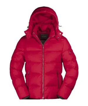 MOORER Down Zip-up Hooded Coat