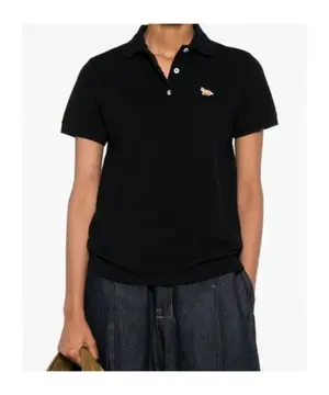 Maison Kitsuné Fox Embroidered Short Sleeve Polo Shirt
