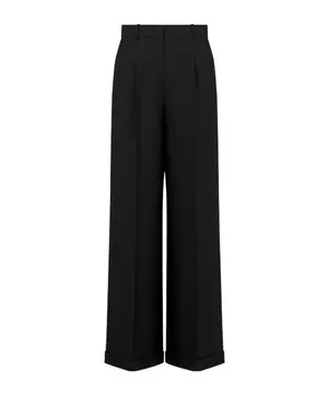 Dior Wide-leg Tailored Pants - Black