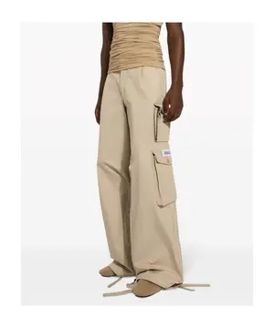Dolce & Gabbana Gabardine Wide-leg Cargo Pants