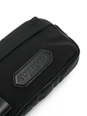 TOM FORD Logo Patch Leather Belt Bag
