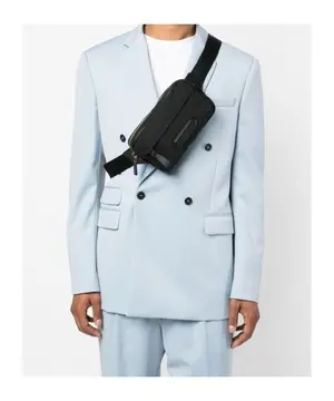 TOM FORD Logo Patch Leather Belt Bag