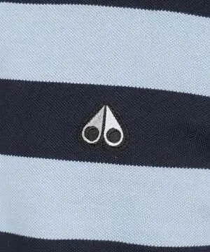 Moose Knuckles Striped Polo Shirt