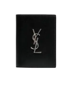 Saint Laurent Cassandre Credit Card Wallet - Black