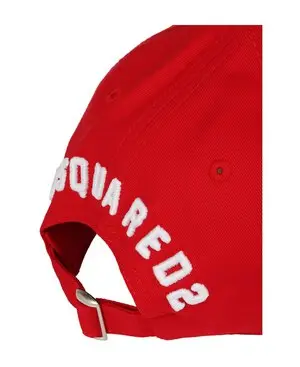 Dsquared2 Icon Logo Embroidered Baseball Cap - Red