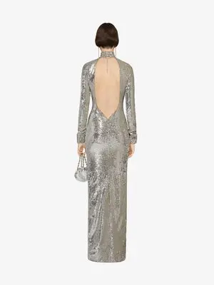Givenchy Open-back Sequin Gown