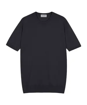 John Smedley Kempton Crew Neck T-shirt - Navy