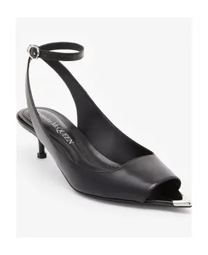 Alexander McQueen Punk Pointed-toe Sandals With Buckled Ankle Straps