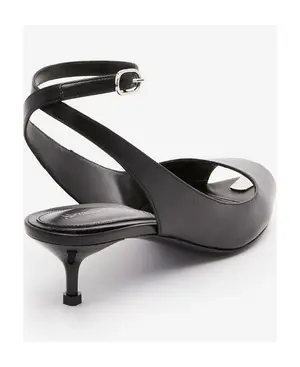 Alexander McQueen Punk Pointed-toe Sandals With Buckled Ankle Straps
