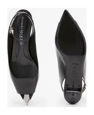 Alexander McQueen Punk Pointed-toe Sandals With Buckled Ankle Straps