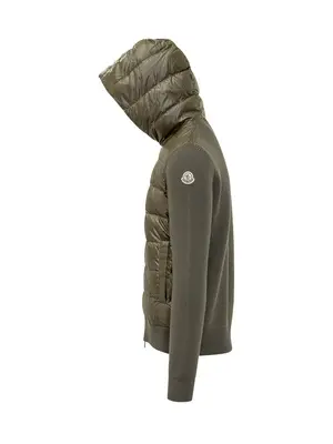 Moncler Quilted Down Zip Hooded Jacket
