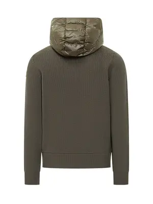 Moncler Quilted Down Zip Hooded Jacket