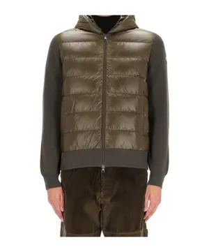 Moncler Quilted Down Zip Hooded Jacket