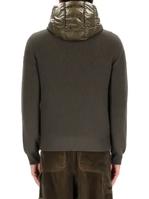 Moncler Quilted Down Zip Hooded Jacket