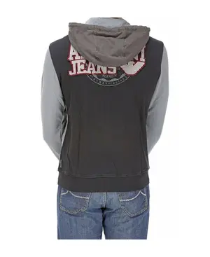 Emporio Armani Logo Detail Zip-up Hoodie