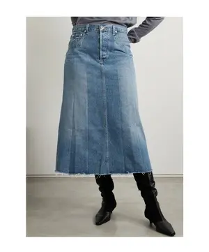 Citizens Of Humanity Denim Midi Skirt