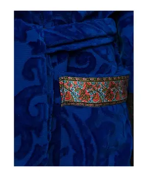 Etro New Tradition Hooded Paisley-print Bath Robe - Blue