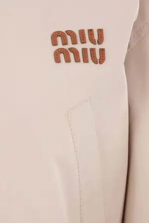 Miu Miu Cropped Zipped Bomber Jacket