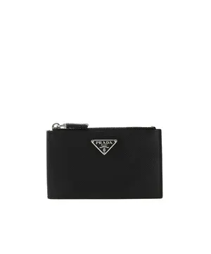 Prada Zip-up Cardholder - Black