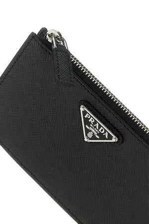 Prada Zip-up Cardholder - Black