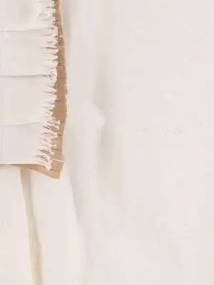 Marni Detachable Plastron Twill Shirt - Stonewhite
