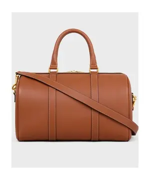 Celine Large Boston Bag In Grained Calfskin