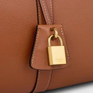 Celine Large Boston Bag In Grained Calfskin