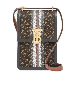Burberry Robin Monogram Stripe Crossbody Bag