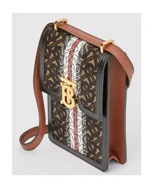 Burberry Robin Monogram Stripe Crossbody Bag