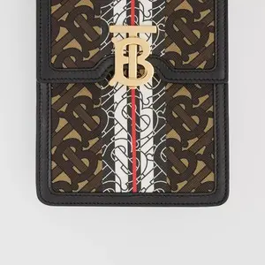 Burberry Robin Monogram Stripe Crossbody Bag