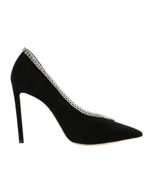 JIMMY CHOO Crystal Embellished Pointed Toe High Heels