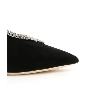 JIMMY CHOO Crystal Embellished Pointed Toe High Heels