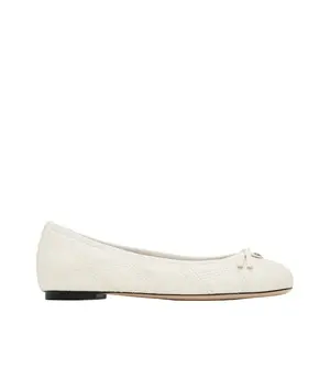 Valentino Garavani Bow Detailed Ballerinas - Ivory