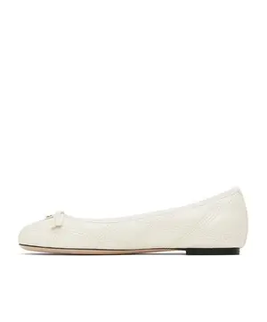Valentino Garavani Bow Detailed Ballerinas - Ivory