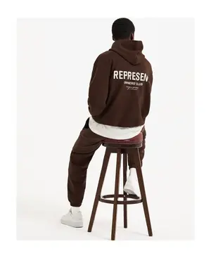 REPRESENT Logo-print Joggers - Green