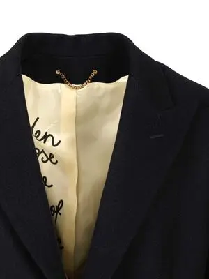 GOLDEN GOOSE Single-breasted Coat - Black