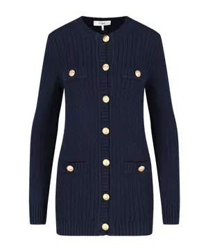 Chloé Buttoned Long Knit Cardigan