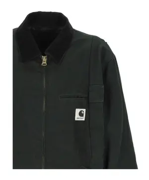 Sacai X Carhartt Wip Logo Patch Zip-up Jacket - Green
