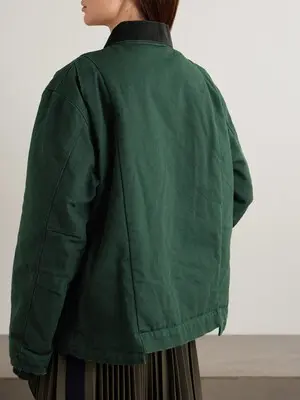 Sacai X Carhartt Wip Logo Patch Zip-up Jacket