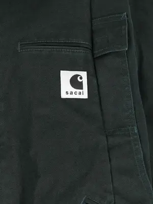 Sacai X Carhartt Wip Logo Patch Zip-up Jacket