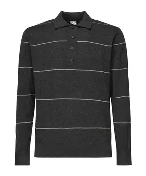Eleventy Buttoned Knitwear - Black